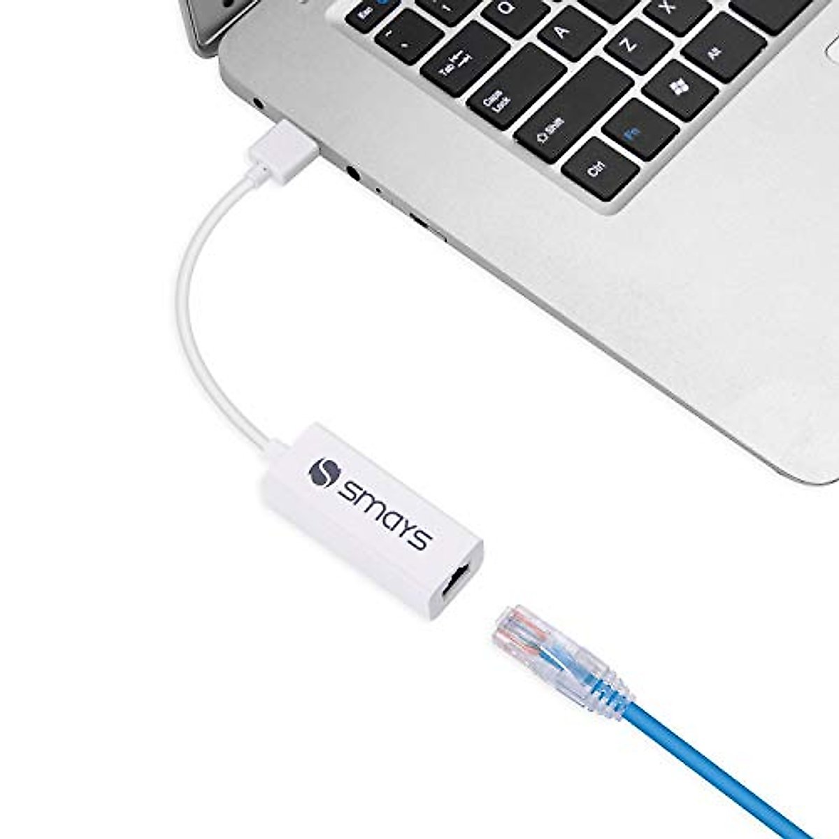 LAN USB Ethernet Adapter for Windows Computer PC Laptop Notebook Ultrabook Surface Book iMac mac MacBook Chrome Chromebook, Compatible with Microsoft hp Dell Lenovo