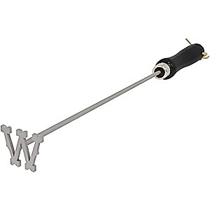 BBQ Fans Western W Branding Iron for Steak, Buns, Wood & Leather