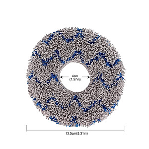 Vacuum Mop Replacement Pads for ECOVACS DEEBOT X1 OMNI Turbo T10 T20 Robot Vacuum Cleaners and X2 Omni Vacuum Cleaner（4 Pack）
