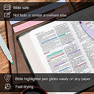 Utron 12pcs Bible Highlighters, Bible Highlighters No Bleed, Pastel Highlighter Set, Cute Highlighters, No Bleed Bible Highlighters Pastel (12 Color)