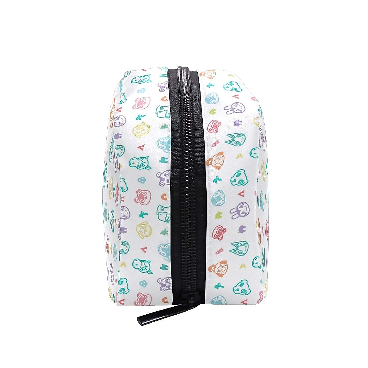 Cosmetic Bag Portable and Suitable for Travel Animal Crossing Pattern Makeup bag with Zipper Pencil Bag Pouch Wallet