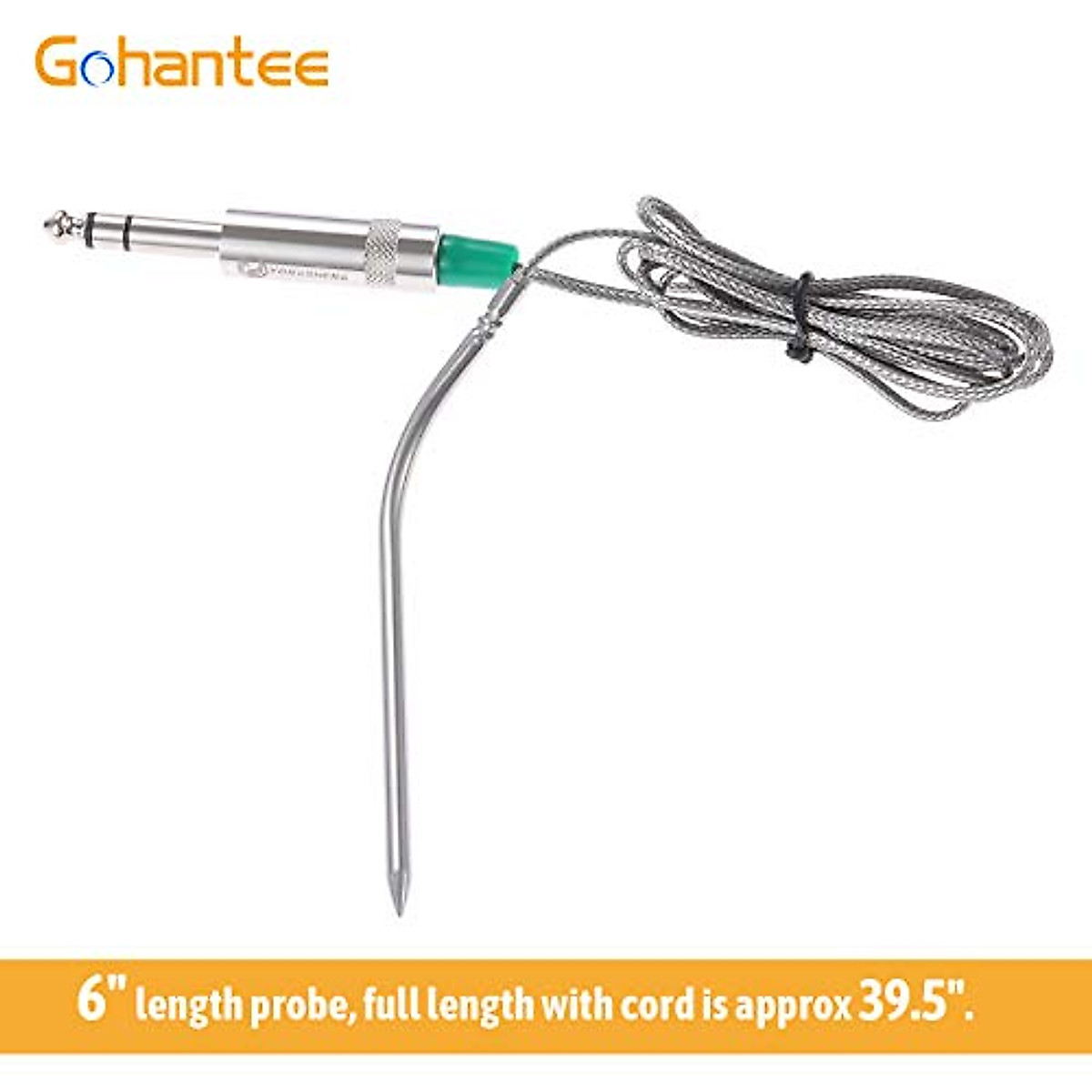 High-Temperature Meat Temperature Probe Replacement for Green Mountain Grill/GMG Pellet Grills, Compatible with Jim Bowie Daniel Boone Choice, Davy Crockett Grills GMGP-1035/GMGP40