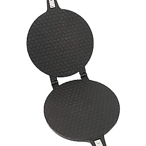 Double Side Waffle Maker Non Stick Waffle Irons Mold Pan Egg Roll Maker DIY Ice Cream Pancake Cone Maker Omelet Dessert Cooking Baking Tool for Home Kitchen Restaurant Snack Stand Cake Shop (6.7in)