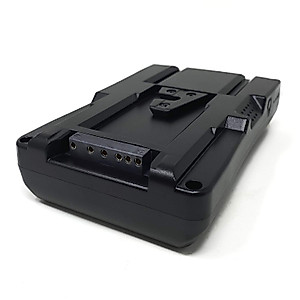 Wasabi Power V-Mount Battery (14.4V, 6600mAh, 95Wh) and V-Mount Battery Charger with D-Tap for Sony Video Camera Camcorder, Broadcast LED Light, and Any Other Compatible Video Camera Camcorder