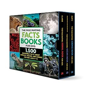 The Fascinating Facts Books for Kids 3 Book Box Set: 1,500 Incredible Facts about Animals, Oceans, and Science for Kids Ages 9-12