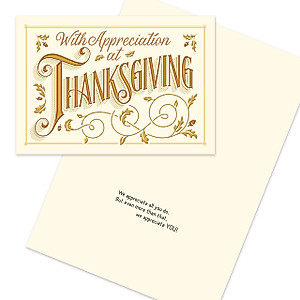 Hallmark Business 25 Pack Bulk Assorted Employee Thanksgiving Cards (Appreciation)
