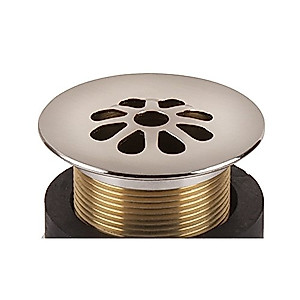 SinkSense 1.5" Grid Sink Drain in Nickel – No Overflow