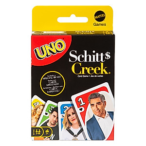 Mattel Games ​​UNO Schitt's Creek Card Game for Teens & Adults for Family or Game Night with Special Rule for 2-10 Players