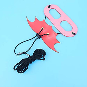 Balacoo Adjustable Bearded Dragon Harness Reptile Leash Lizard Nylon Suede Traction Rope with Bat Wings for Guinea Pig Hamster Amphibians