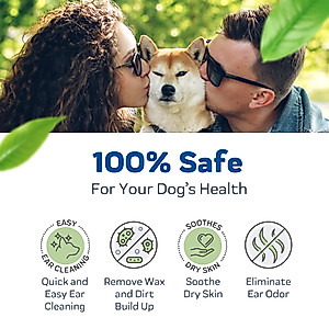 Innovet PurOtic Ear Cleaner for Dogs & Cats with Silicone Applicator Made With Essential Oils - 100% Made In USA - Regular Strength 4 oz Bottle