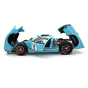 1966 Ford GT40 Mark II #1 Le Mans Miles/Hulme 1/18 Gulf Blue (Clean Version)