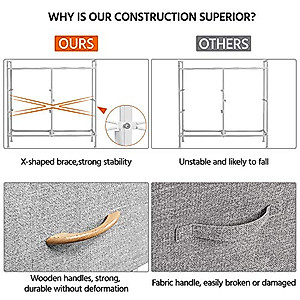 Yaheetech 5 Drawers Fabric Organizer Fabric Storage Organizer Unit Tower for Hallway, Entryway, Steel Frame, Easy Pull Handle