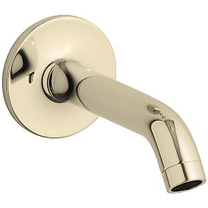 KOHLER Purist(R) Wall-Mount Non-Diverter Bath Spout, 35 Degrees, Vibrant French Gold