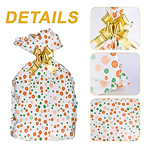 WXJ13 3 Packs 56"Jumbo Plastic Gift Wrapping Bags, Giant Present Bag Baby Shower, Extra Large Gift Sack Baby Shower, Plastic Gift Bags for Girl Boy Birthday Wedding Father's Day Graduations Holiday（Style 2）