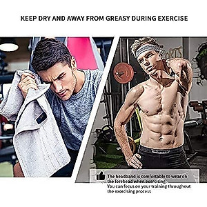 Scott Edward Women Headband (4 Pack), Women Sweatband & Sports Headband for Yoga, Golf, Gym, Camping, Running,Tennis (Sky Blue/Blue/Dark Green/Black)