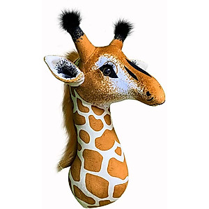 WOKI Jungle Forest Giraffe Stuffed AnimalsWall Mount Giraffe Wall Decoration Girls Room Decor Doll Head Wall Hanging Baby Birthday Gifts Stuffed Animals