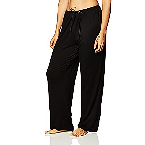 HUE womens Sleepwell With Temptech Sleep Pant Pajama Bottom, Black, 2X US