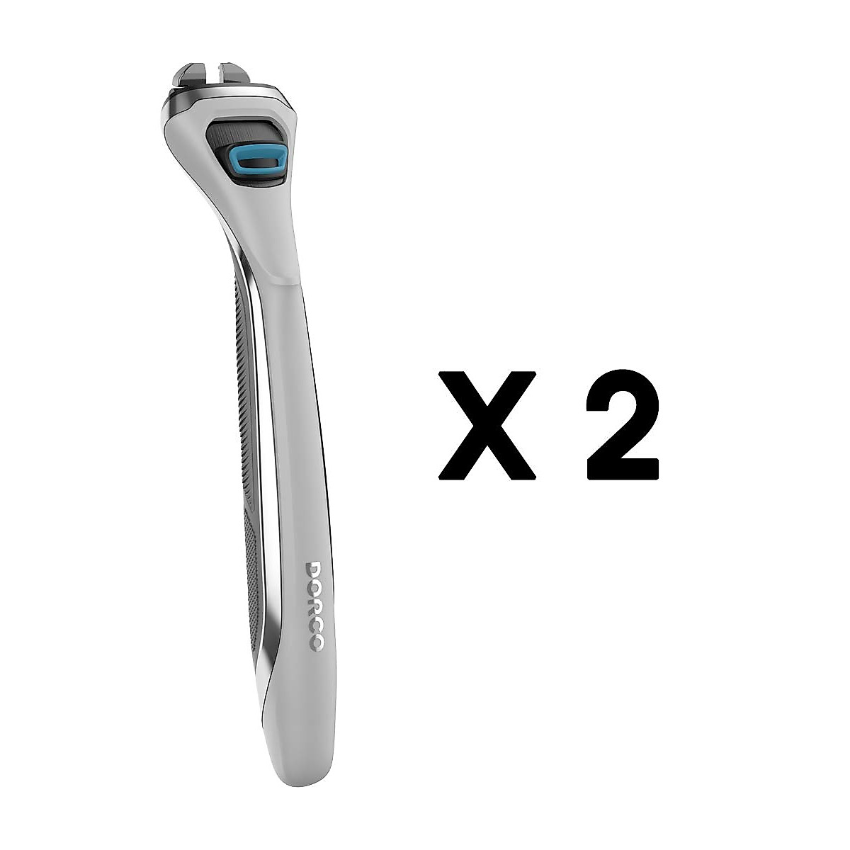Dorco Pace 4 Pro - Four Blade Razor Shaving System - 2 Replacement Handles (Handles Only)