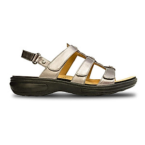 Revere Toledo - Women's Backstrap Sandal Gunmetal - 7 Medium