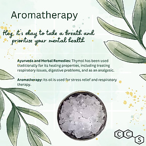 Thymol Crystals High Purity Aroma Compound (100 Grams)