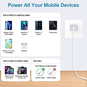 20W Samsung Galaxy Phone Charger Android Fast Charger C Type C Charger Cable Fast Charging for Samsung Galaxy A13 5G/S21 FE/S22/A53 5G/Z Flip 5/Z Fold3/A03S/A32/A52/S20 FE/A32/A01 A11,Pixel 7 6 Pro