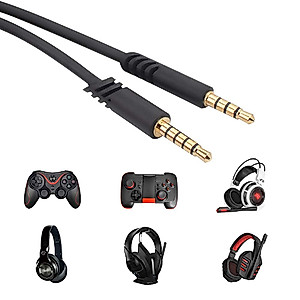 Toeasor Replacement A50 Cable A50 A10 Cord with Inline Mute Volume Control Microphone Compatible with Astro A10/A40/A50 Gaming Headset MixAmp (Mode A&B)