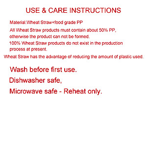 Wheat Straw Dinnerware Unbreakable Wheat Straw Tumblers, Bowls & Plates Dinnerware Set | Set of 18 in 6 Assorted Color | Dishwasher safe, BPA Free