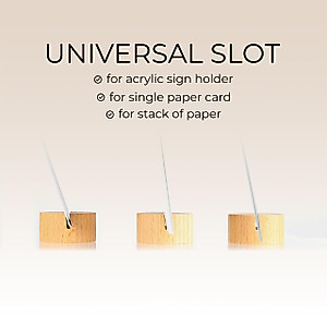 Round Wood Card Holder Set Of 3