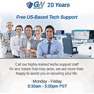 GW Security 32 Channel 4K NVR 8MP AI Human & Vehicle Detection Security Camera System with 32 UHD 4K 2160P Microphone PoE Outdoor/Indoor Weatherproof IP Security Bullet Cameras (White)