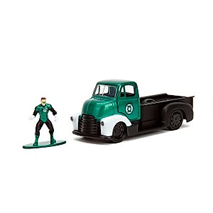 DC Comics 1:32 1952 Chevrolet COE Pickup Die-Cast Car & 1.65" Green Lantern Figure, Toys for Kids and Adults