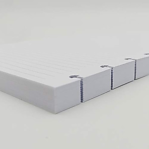 Letter Size Refills Paper, A4 Loose Leaf Paper for TUL Custom Note-Taking System Discbound Notebook Planner Inserts, 100 Sheets/200 Pages, White, 8.5 X 11 Inch