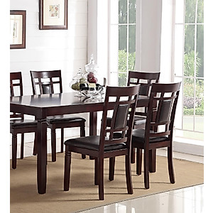 Wycian Chair Cushion Seat, Sectional Sofa Chair 7PCS Brown Solid Wood Rubberwood for Living Room Bedroom Dining Rooms Garden Kitchen Chair High Chair Seat