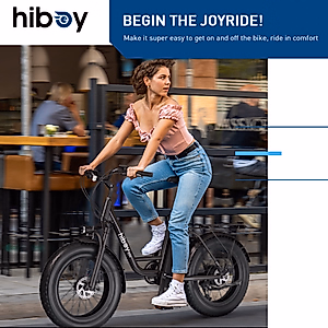 Hiboy EX6 Electric Bike for Adults, 20" 4.0 Fat Tire E Bike 500W Brushless Motor, 48V 15AH Removable Battery Ebike Up to 25 MPH, Shimano 7 Speed with Electric Horn