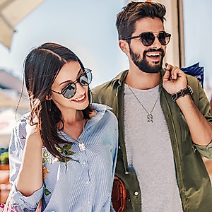 TANGPOET Brick Necklace for Couples Sterling Silver Lego Heart Pendant Necklace Friendship Jewelry Christmas Gifts for Women Men Friend Her