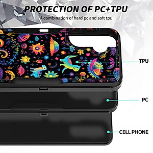 BFUKVOU for Galaxy A54 5G Case,Dual Layer Hybrid (Magnetic Mount Friendly) Shockproof Drop Protection Impact Phone Cover Case for Samsung Galaxy A54 5G 6.4 inch,Cute Joyful Dinosaur