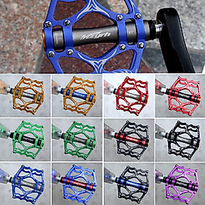 Bike Pedals Mtb Pedals Flat Pedals Cycling Accessories Bicycle Accessories Cycle Accessories Mountain Bike Accessories Bike Accessories gold+blue,free size