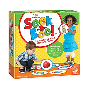MindWare Seek-a-Boo Seek and Find Memory Game and Toddler Flash Cards Matching Game