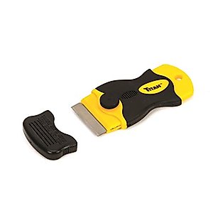 Titan 12031 4-Inch Mini Razor Scraper | Includes 1 Extra Heavy-Duty Razor Blade