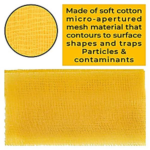Eshazu Superior Tack Cloths (Box of 06) - Tack Rags for Woodworking and Painters Professional Grade - Removes Dust, Sanding Particles, Cleans Surfaces - Wax and Silicone Free, Anti-Static