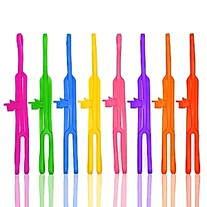 LZYMSZ 8PCS Silicone Finger Point Bookmarks,Lovely Book Marker for Office School Supplies Stationery Assorted Colors