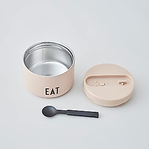 Design Letters Insulated Food Jar with Spoon | Food Container Leak-Proof Lid Lunch Box| Stainless Steel Lunch Thermos|To Go Lunch Storage for Hot/Cold Food, Liquid BPA-free Yogurt Container for Office