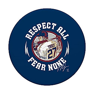 Mike Trout Respect All Fear None PopSockets PopGrip: Swappable Grip for Phones & Tablets
