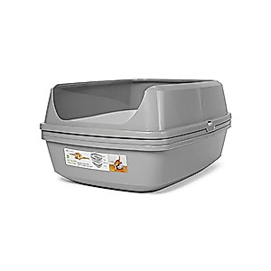 So Phresh Grey & White Lift-to-Sift Cat Litter Pan, 22.5" L X 17.25" W X 10.5" H