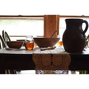 Fairwood Way Wooden Salad Bowl and Four 7 Inch Dinner Salad Bowls