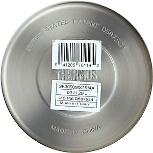 THERMOS Stainless King Vacuum-Insulated Food Jar with Spoon, 16 Ounce, Matte Steel