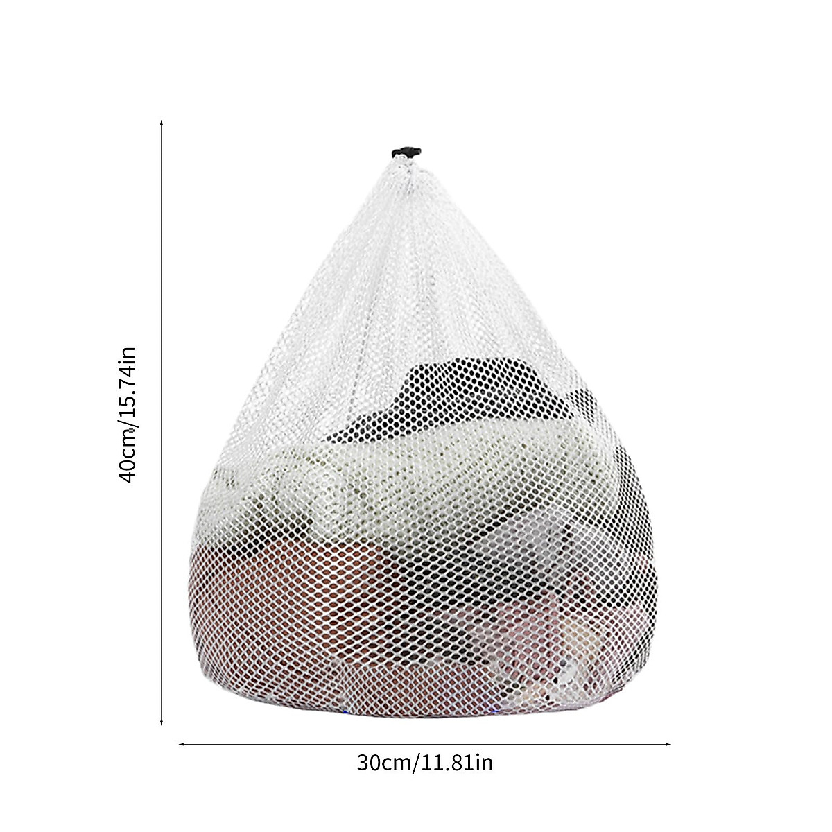 Generic Mesh Laundry Bag With Drawstring, Wash Bag for Delicates, Garment Laundry Mesh Bag for Family, College Dorm, Apartment (3, Small)