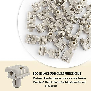 20PCS Car Door Lock Rod Clips,5/32" Tailgate Handle Retainer Clips OEM#16629990 Compatible with Chevrolet Cadillac Buick,Standard Car Accessories Tailgate Lock Plastic Clips Replacement