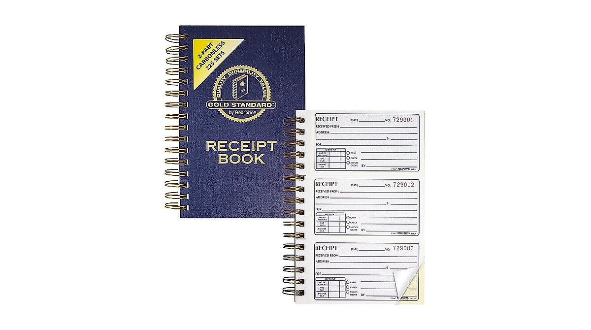 Rediform Gold Standard Money Receipt Book - 225 Duplicates