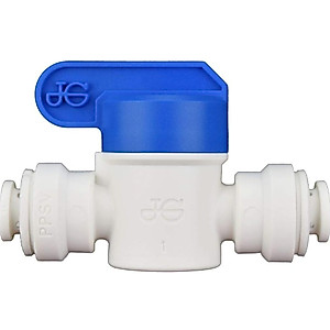 Speedfit 1/4 Inch Shut Off Valve, Push to Connect Plastic Plumbing Fitting, PPSV040808WP (10)