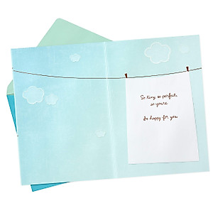 Hallmark Baby Shower Card for Boy (Blue, Now This is Cuteness) Welcome New Baby Boy, Congratulations